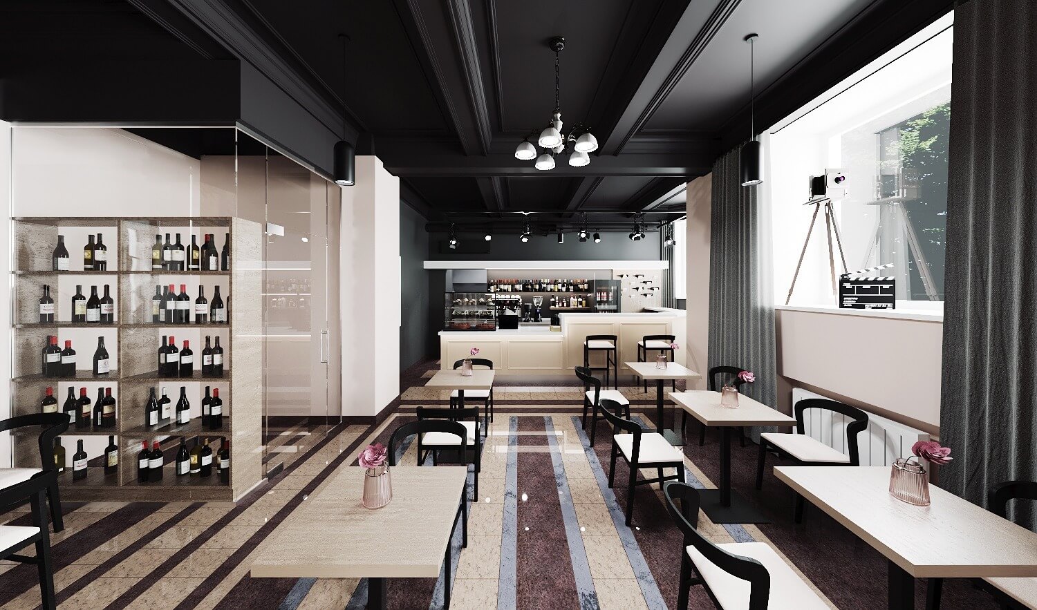 Coffee House Renovation by Mils View – Innovative Interior Design Solutions